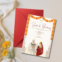 Nepali Bartaman / Upanayan Invitation Card - Etsy Canada