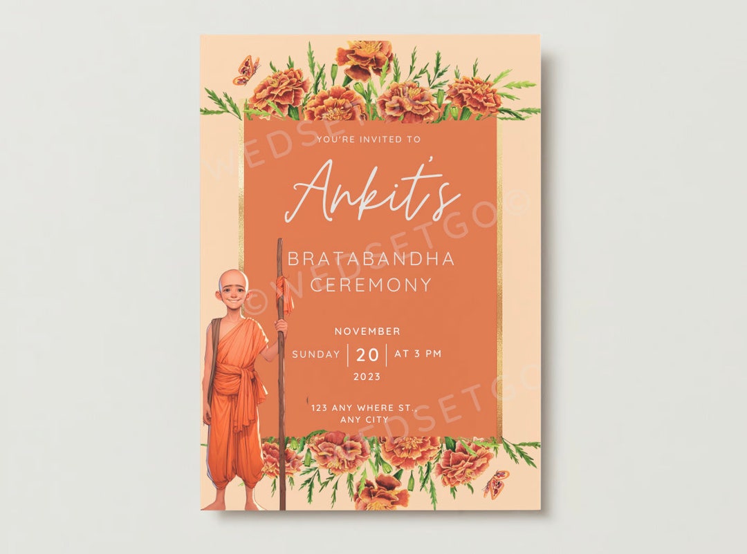 Nepali Bratabandha Invitation Card - Etsy