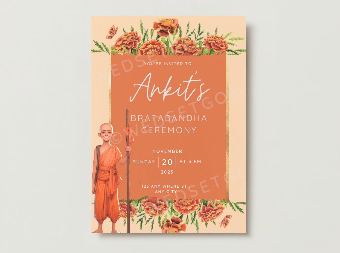Nepali Bratabandha Invitation Card - Etsy