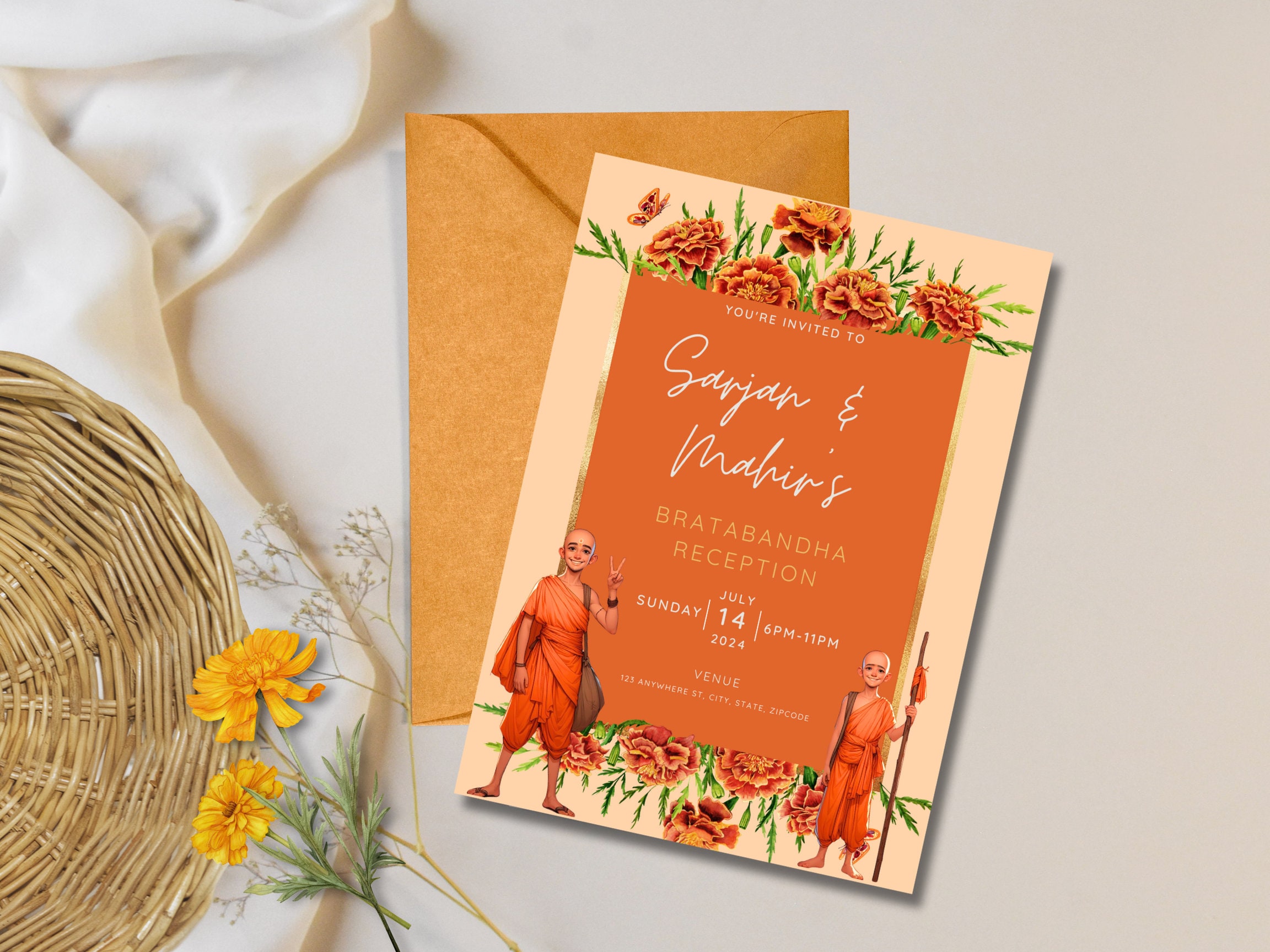 Nepali Bratabandha Invitation Card - Etsy