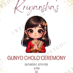 Gunyo Cholo | Gufa Bel Bibaha Invitation| Digital Invitation Card - Etsy