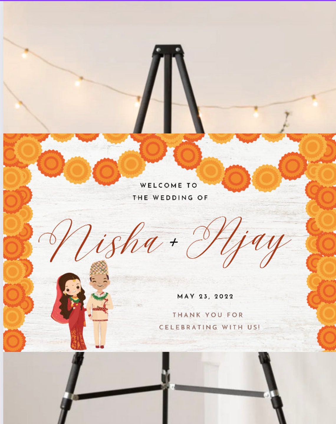 Welcome Sign Poster Nepali, Hindu, South Asian Digital Download - Etsy