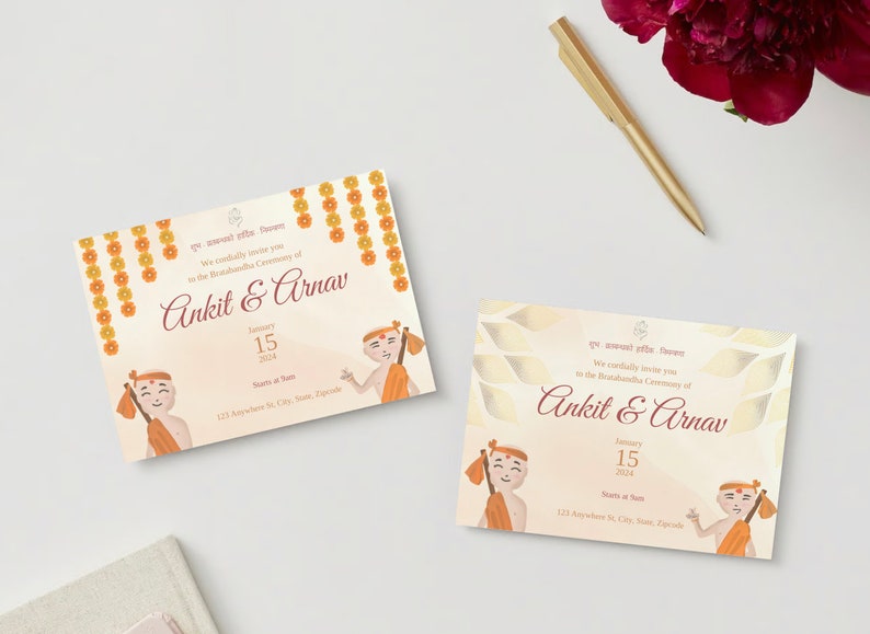 Nepali Bratabandha Invitation Card - Etsy