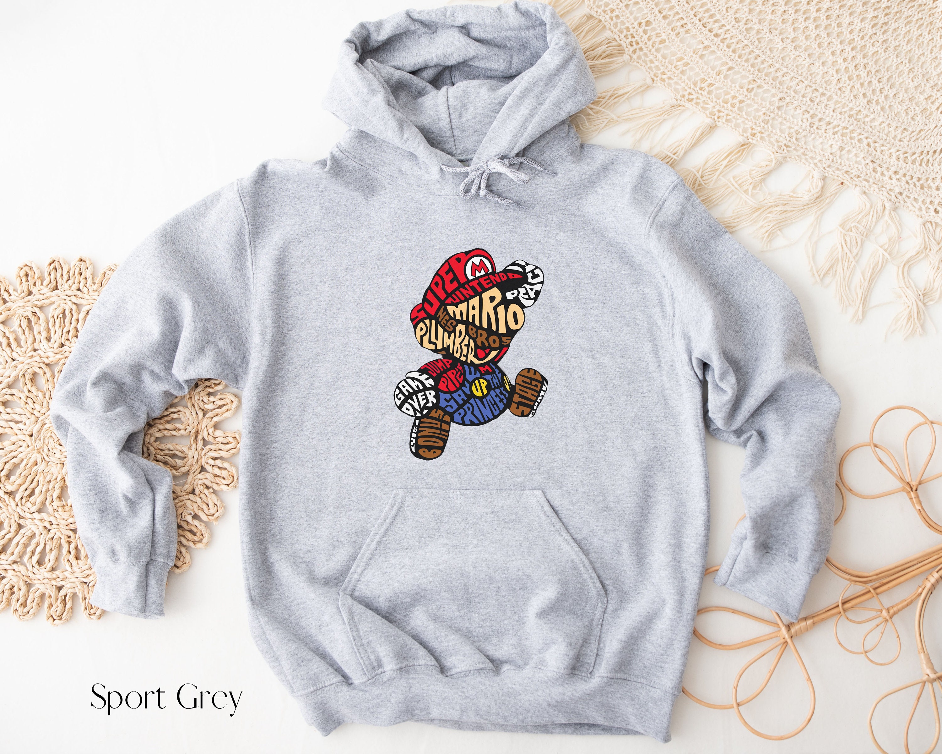 Super M Bros T-Shirt, Camiseta Super Mario M Bros y Amigos para Hombre ...