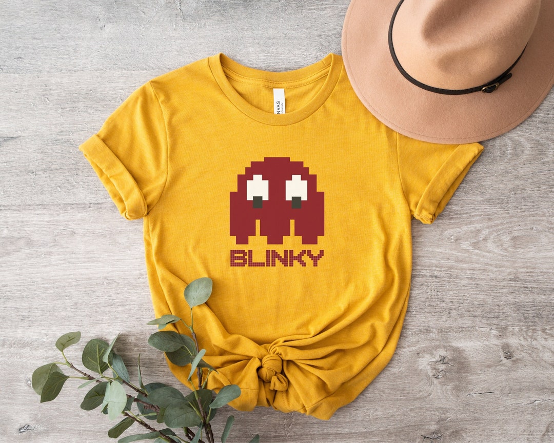 Custom Blinky Ghost Tee Pac Man Shirt Retro Arcade Gamer - Etsy