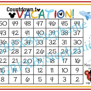 Countdown to Vacation: Mickey Magical Vaca Instant Printable Download ...