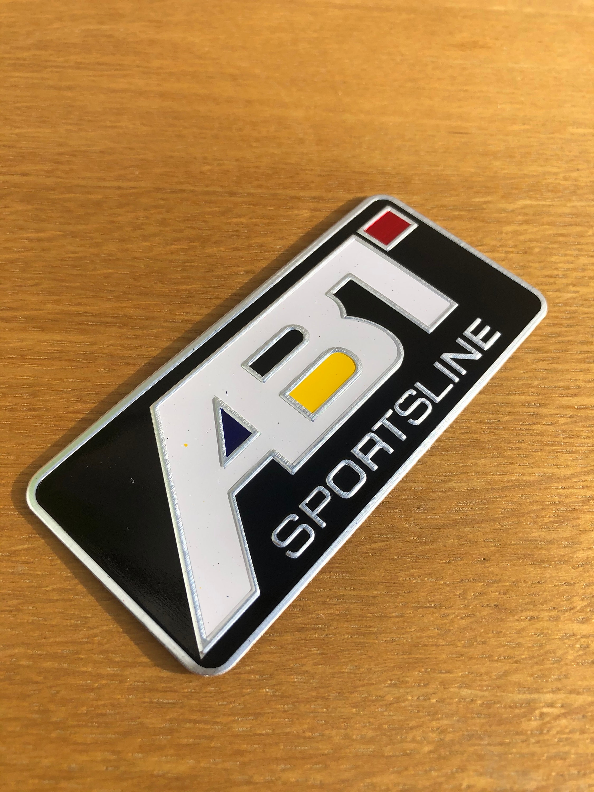 ABT Sportsline Emblem Badge Sticker Logo Self Adhesive Metal Finish - Etsy