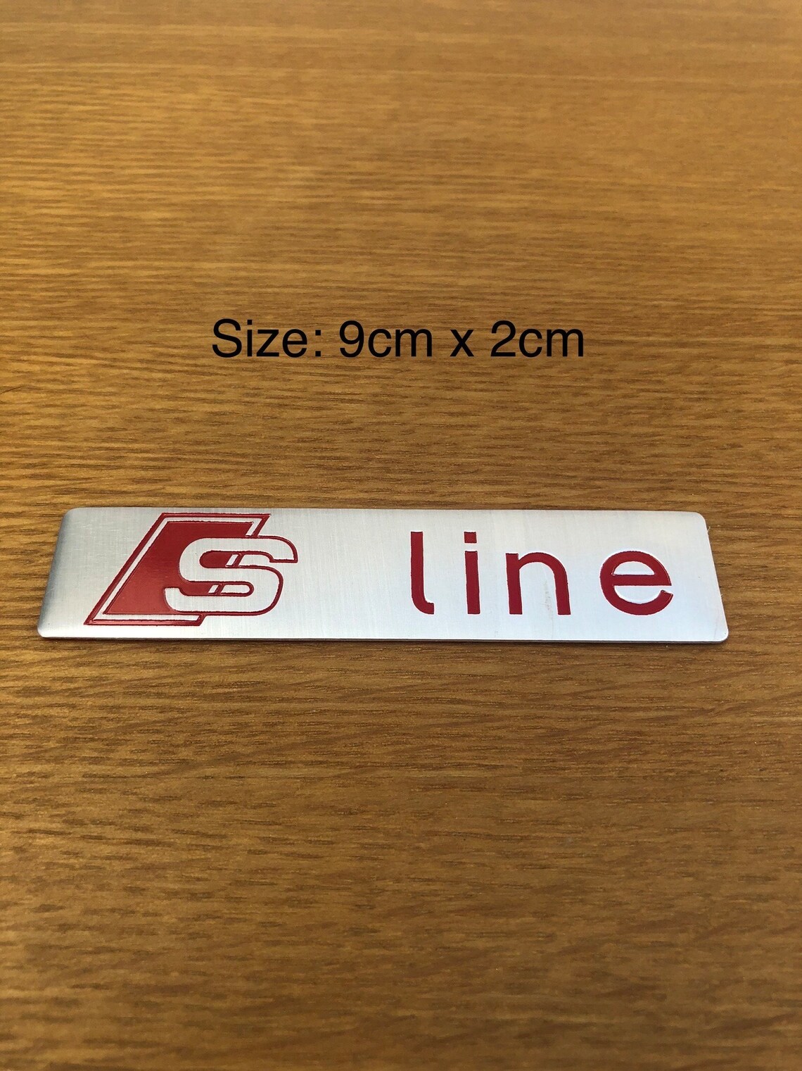 S Line Audi Emblem Badge Sticker Logo Self Adhesive Metal Finish - Etsy