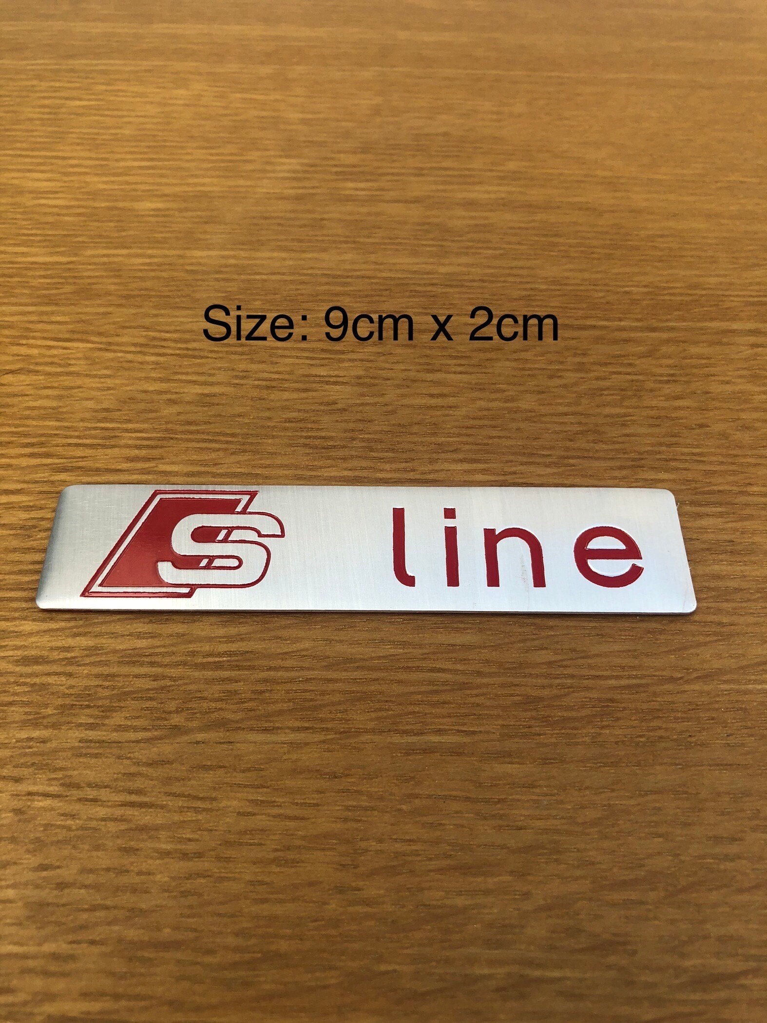 S Line Audi Emblem Badge Sticker Logo Self Adhesive Metal Finish - Etsy