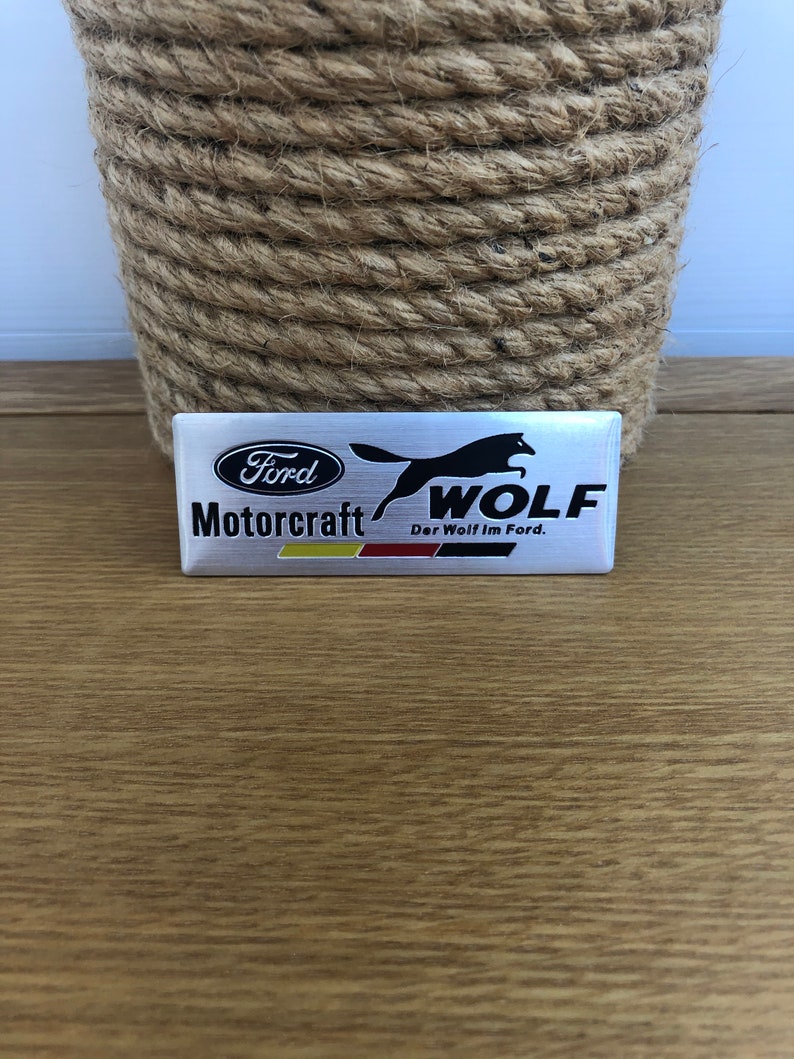 Ford Motorcraft Wolf Der Wolf Im Ford Emblem Badge Sticker Logo Self ...