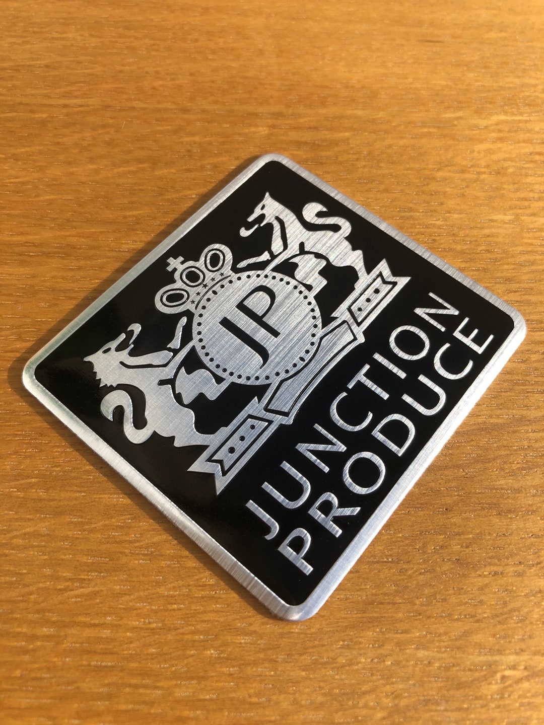 JP Junction Produce Emblem Badge Sticker Logo Self Adhesive Metal ...