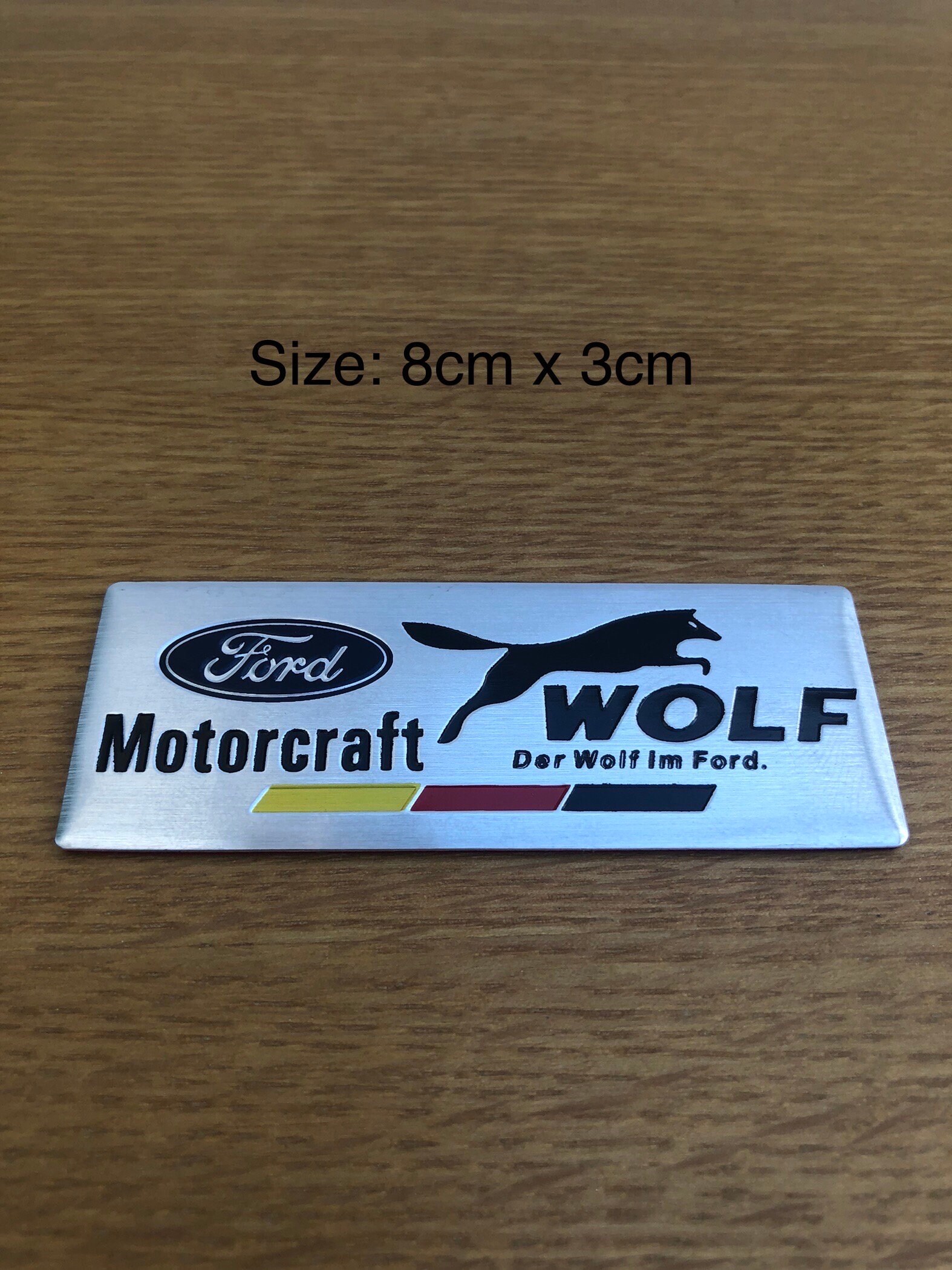 Ford Motorcraft Wolf Der Wolf Im Ford Emblem Badge Sticker Logo Self ...