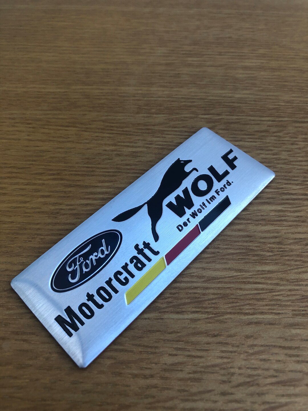 Ford Motorcraft Wolf Der Wolf Im Ford Emblem Badge Sticker Logo Self ...