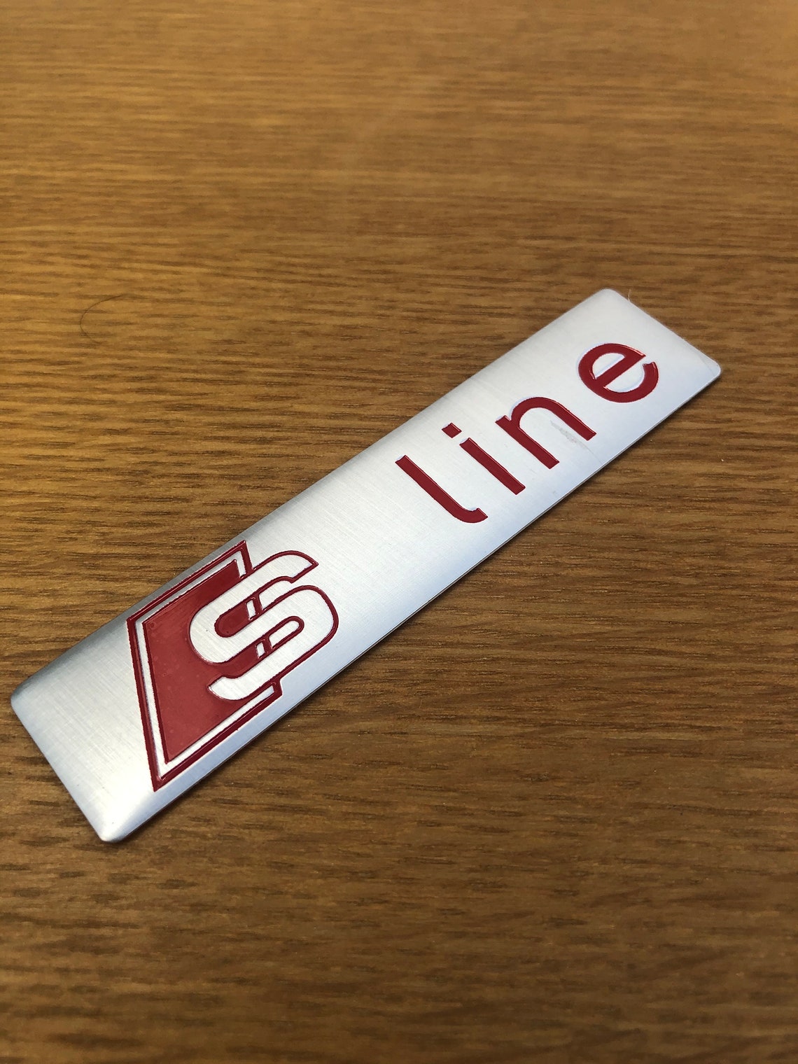 S Line Audi Emblem Badge Sticker Logo Self Adhesive Metal Finish - Etsy