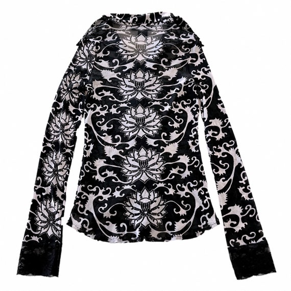 90s Vivienne Tam Mesh Top Gem