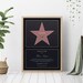 Star of Fame, Personalised Poster, Custom Poster, Personalised, Custom ...