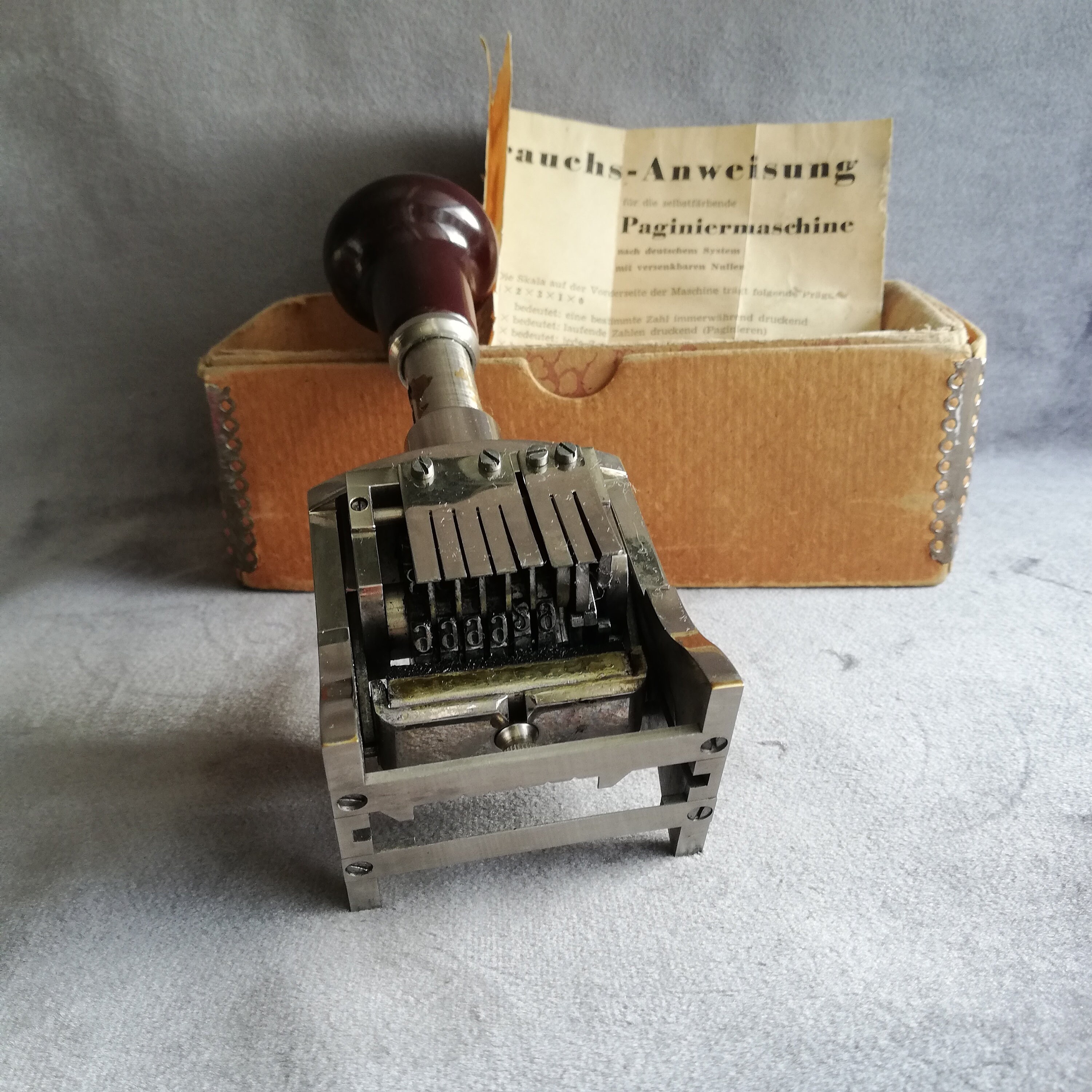 Vintage Numbering Date Stamp Numbering Machine Hand Stamp Ink - Etsy