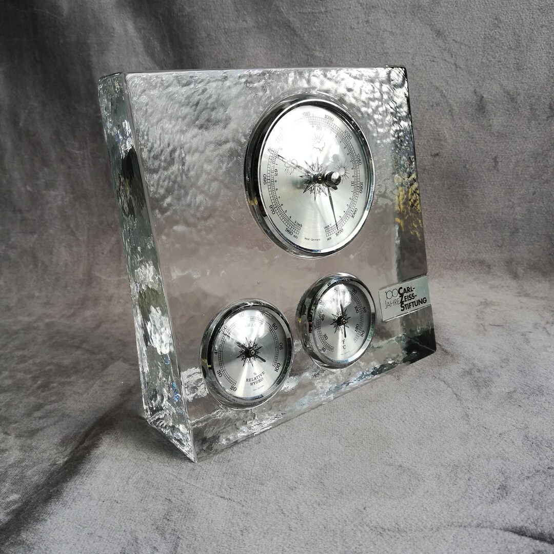 Zeiss 100 Years Carl Zeiss Foundation Weather Station Barometer Thermo ...