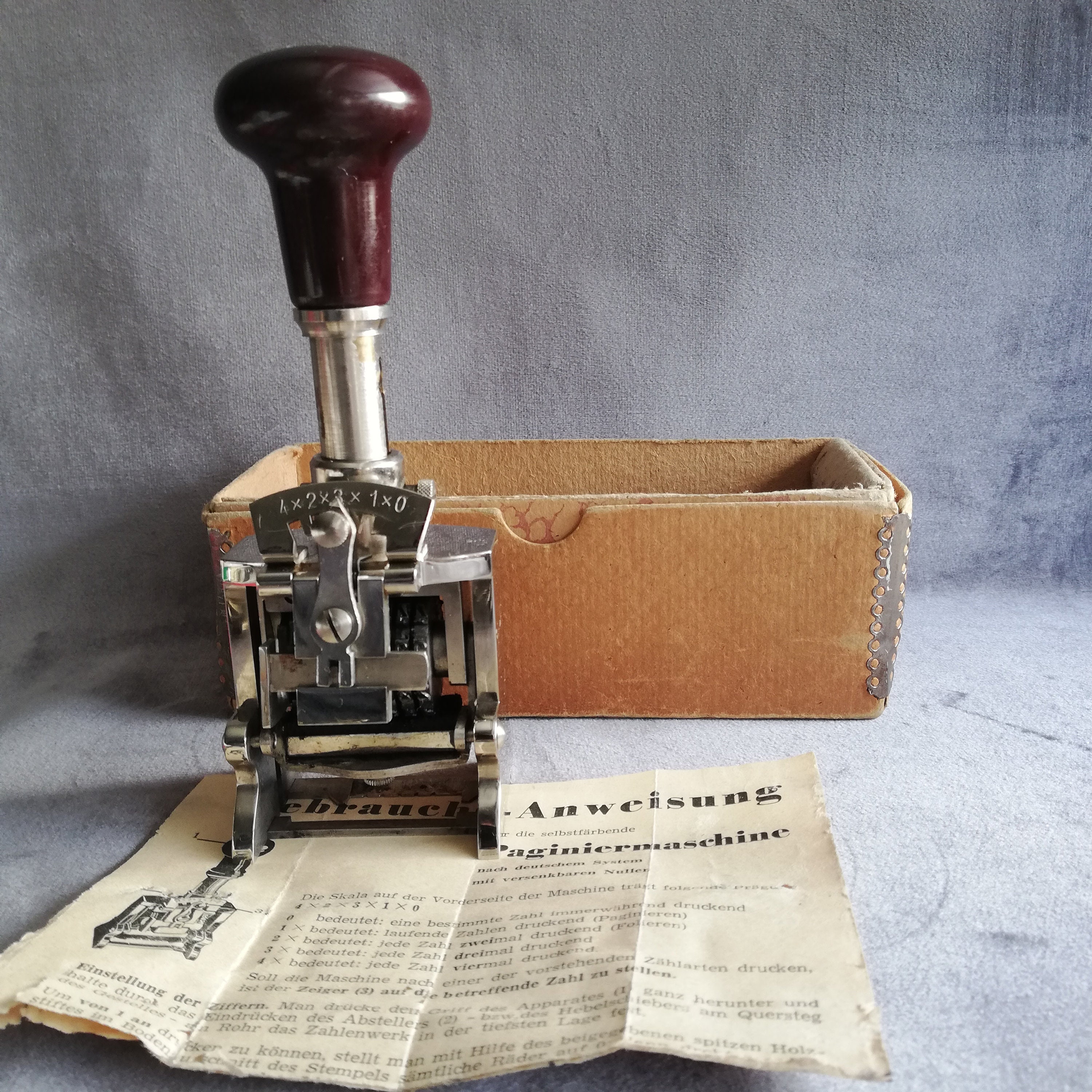 Vintage Numbering Date Stamp Numbering Machine Hand Stamp Ink - Etsy