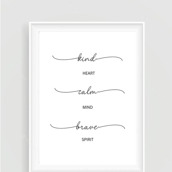 Kind Heart Calm Mind - Etsy