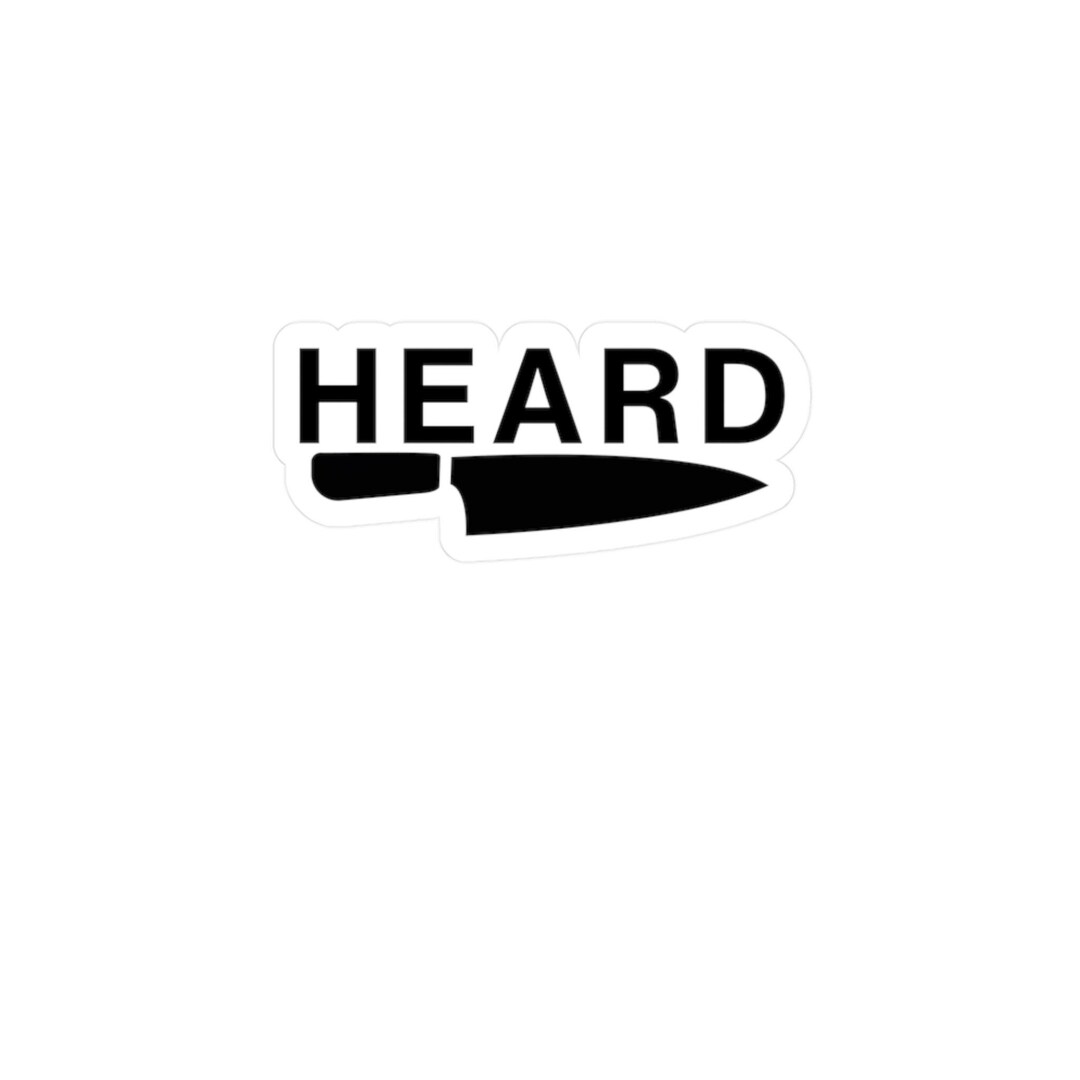 Heard Chef Sticker. Water and UV Resistant. Yes Chef I Heard You. - Etsy