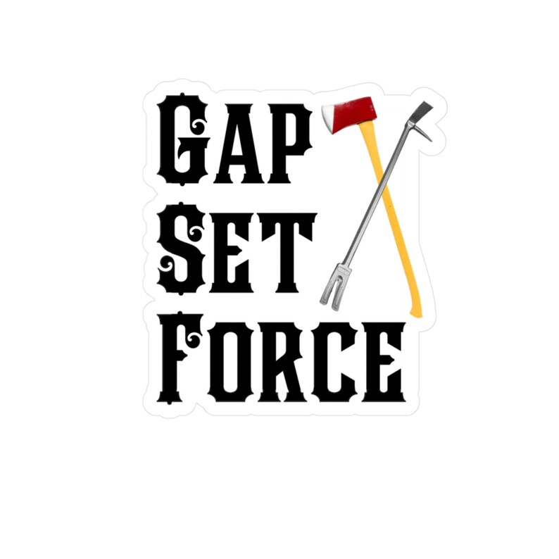 Firefighter Sticker, Gap, Set, Force, Firefighter Decal, Helmet Sticker ...