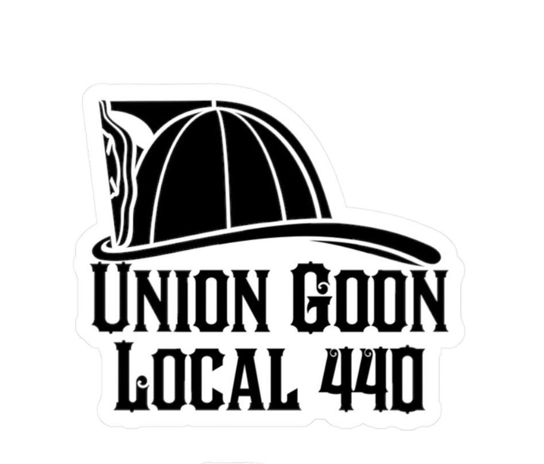 Personalized Firefighter Sticker, Union Goon, Firefighter Decal, Helmet ...