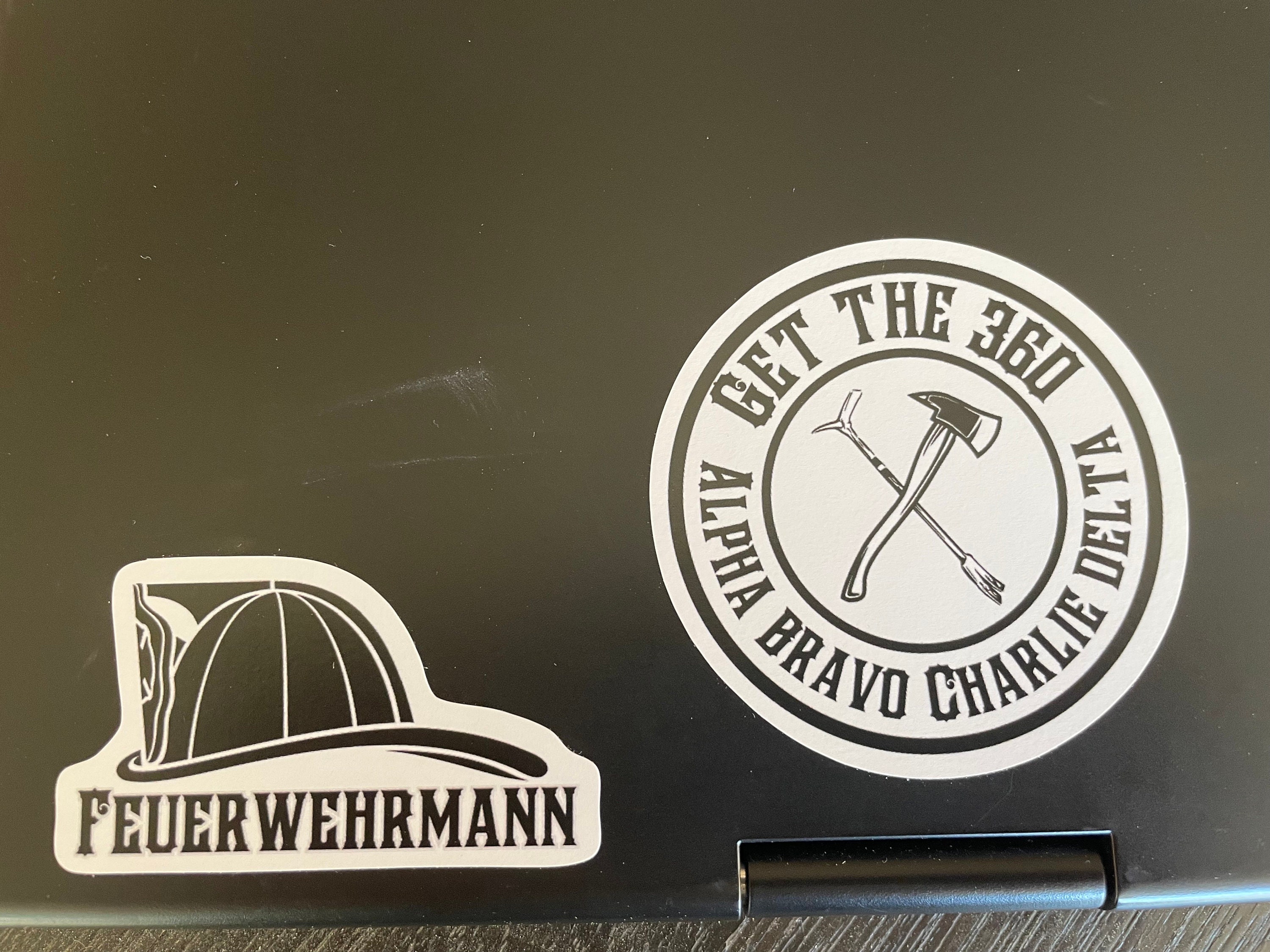 Custom Firefighter Sticker Bundle, Pick Any FOUR Stickers, Fire ...