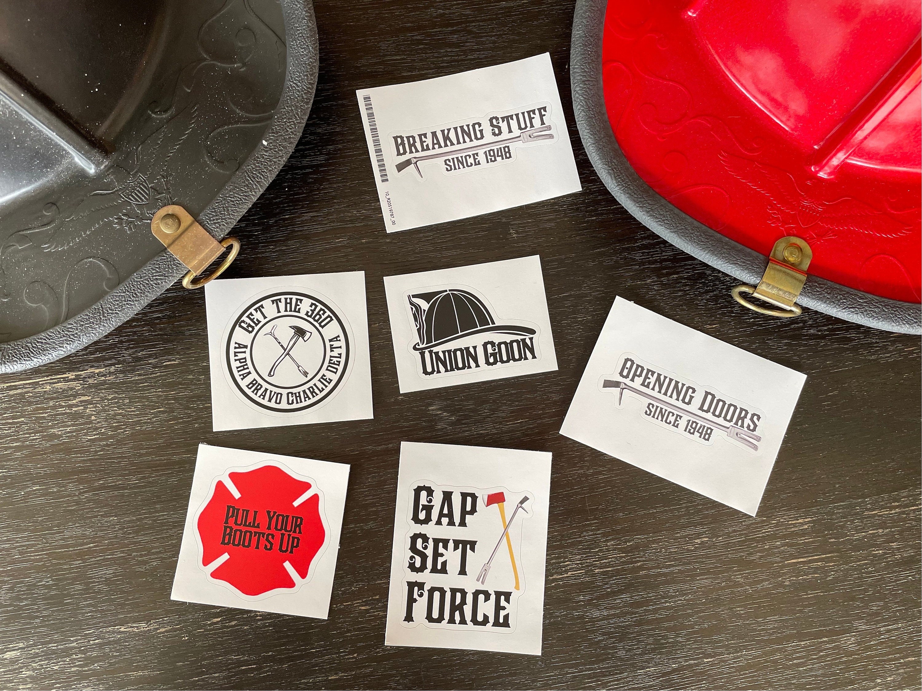 Firefighter Sticker Bundle, Pick Any FOUR Stickers, Fire Department ...