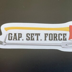 Firefighter Sticker, Gap, Set, Force, Firefighter Decal, Helmet Sticker ...