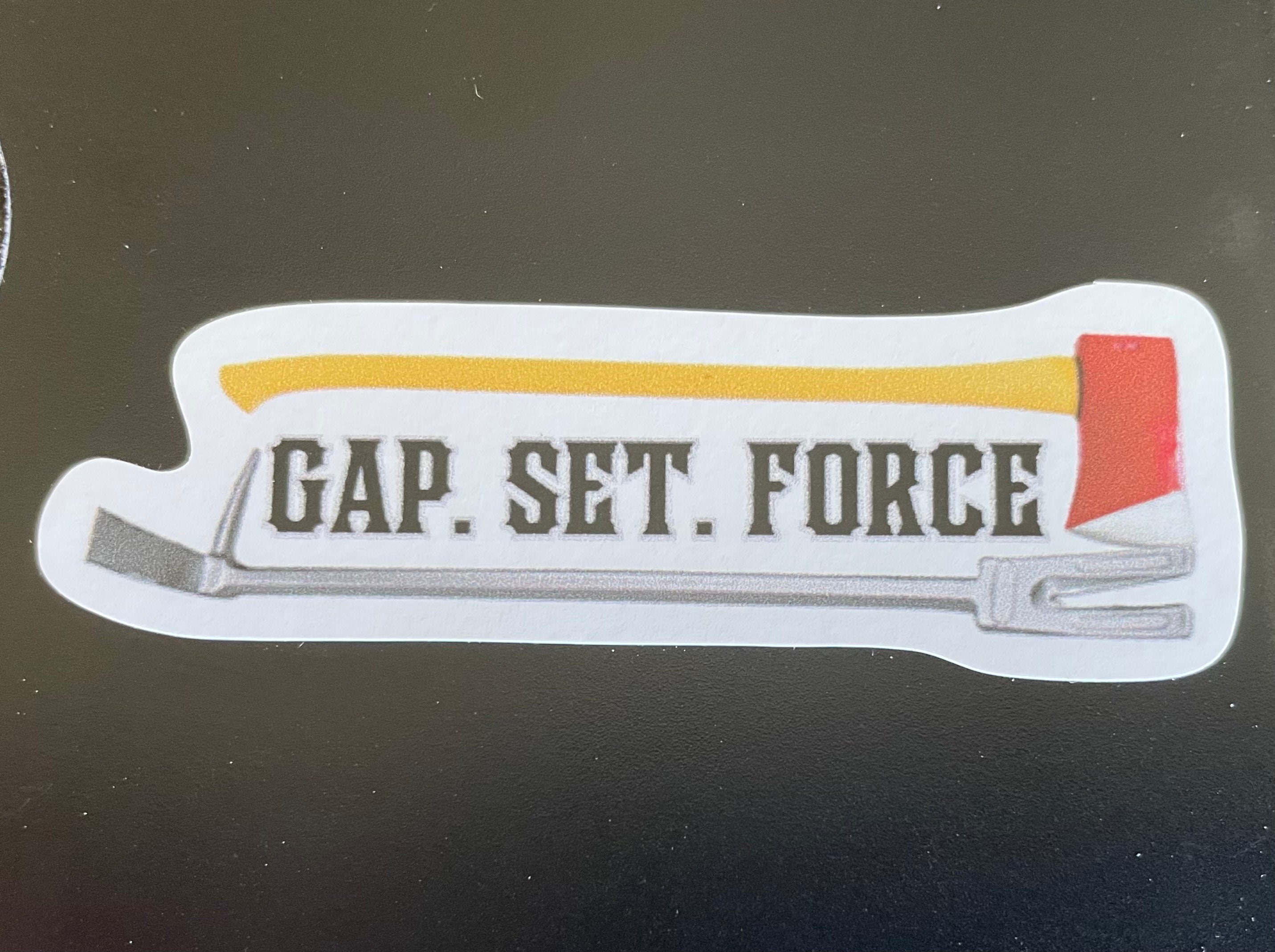 Firefighter Sticker, Gap, Set, Force, Firefighter Decal, Helmet Sticker ...