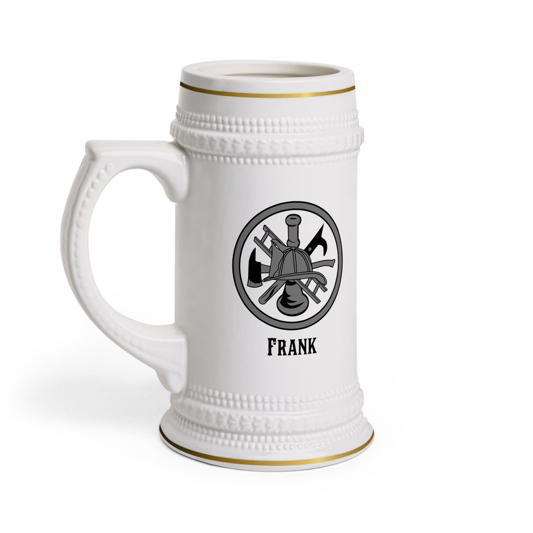 Personalized Firefighter Beer Stein. Great Firefighter Wedding or ...