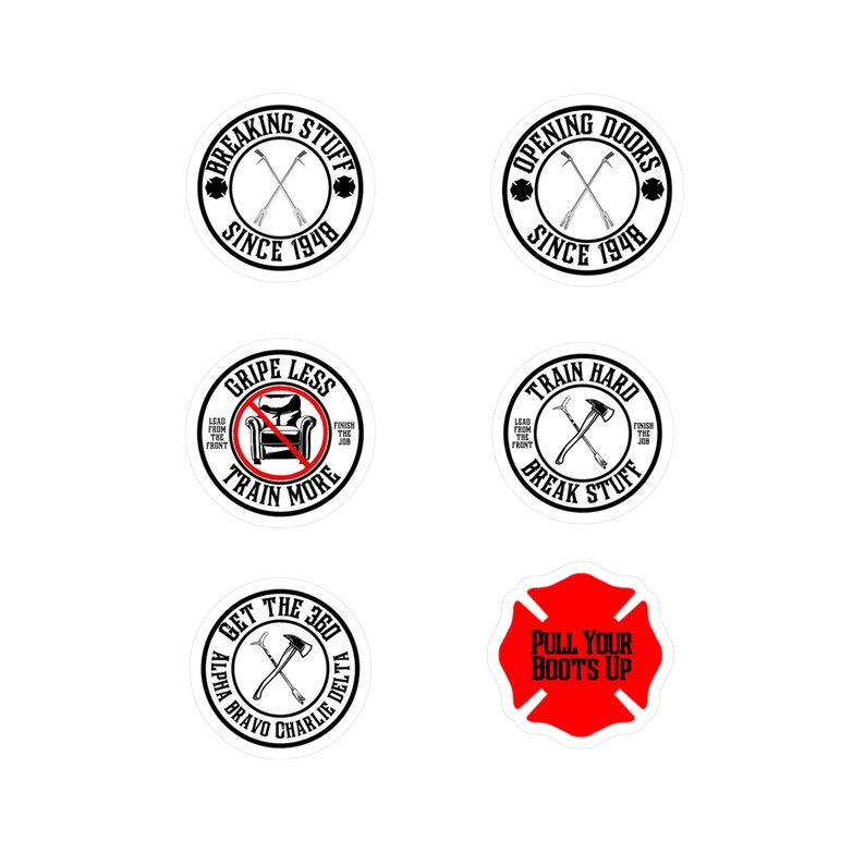 Custom Firefighter Helmet Sticker Bundle, Pick Any 6 Stickers ...