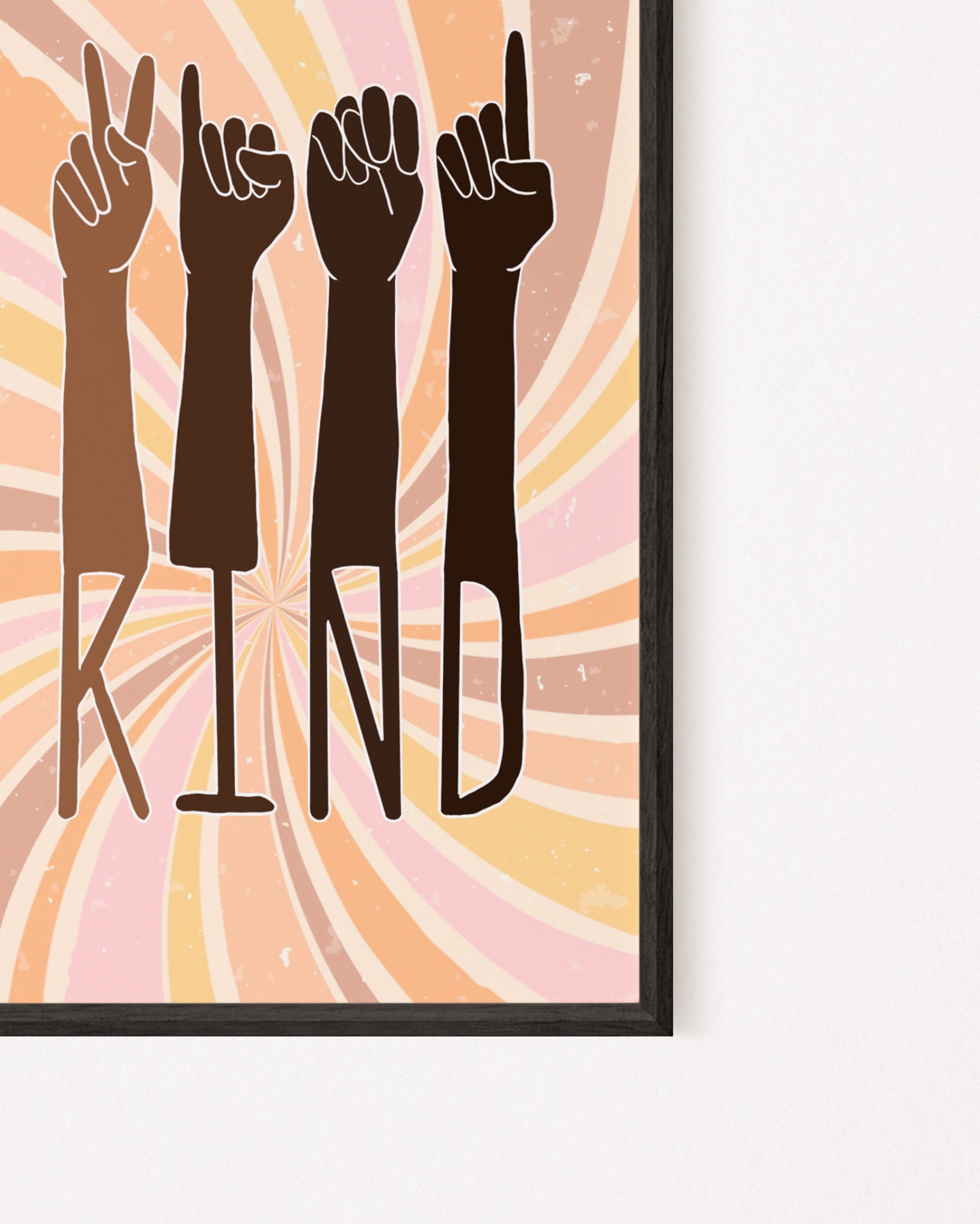 Be Kind ASL Poster, Classroom Poster, Teacher Printable, Inclusivity ...