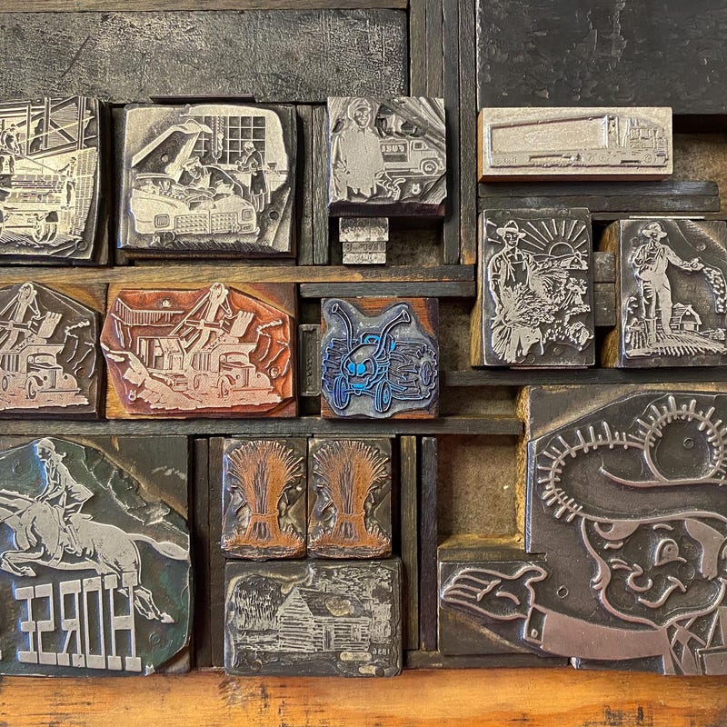 Letterpress Type - Etsy
