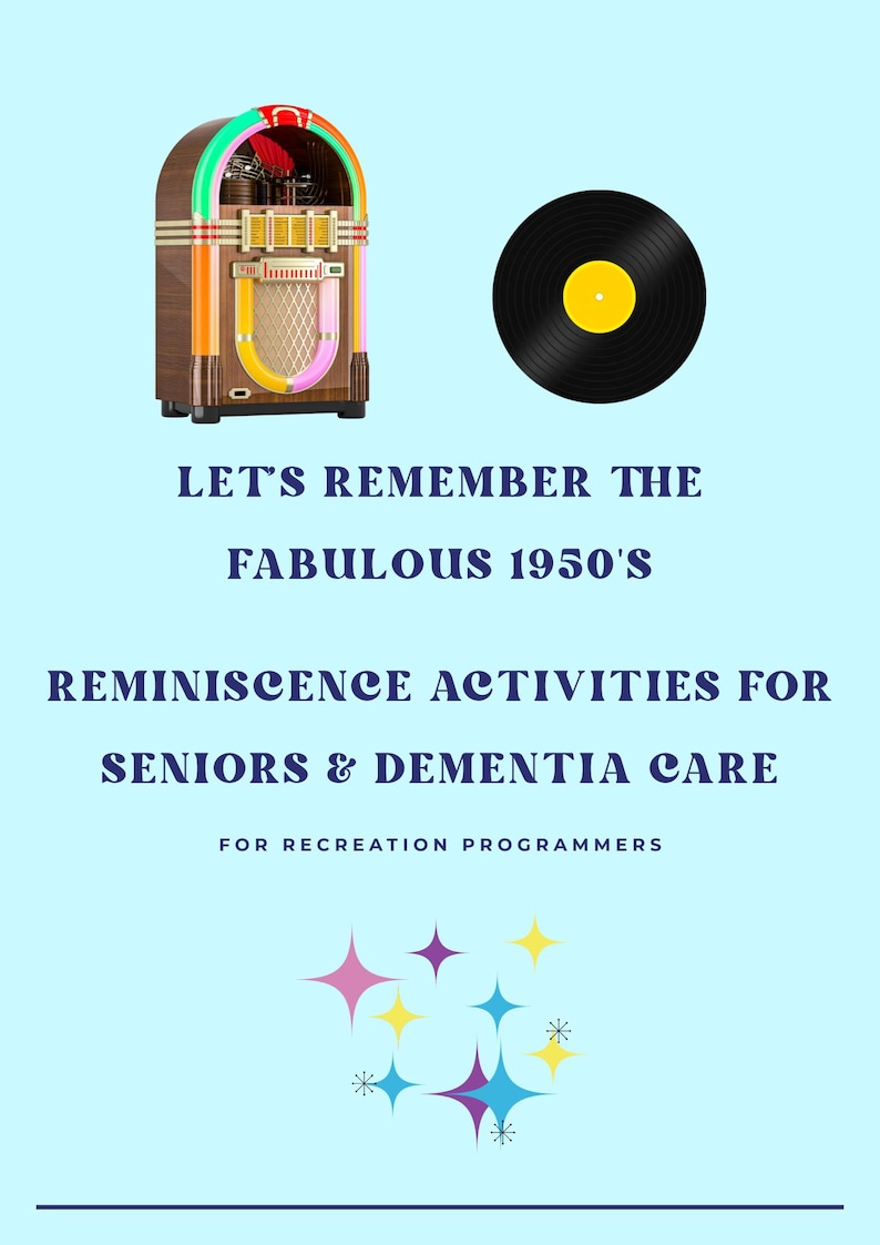 Fabulous 1950s Reminiscence Therapy Pack • Printable Dementia ...
