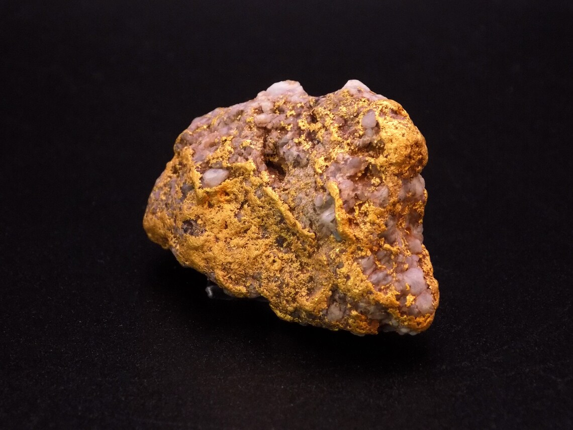 Native Gold Seams in Quartz Matrix, Gold Nugget, Natural Gold Specimen ...