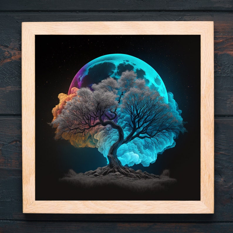 Tree of Fame Print, Tree Art, Digital Download , Art Print, Wall Art ...