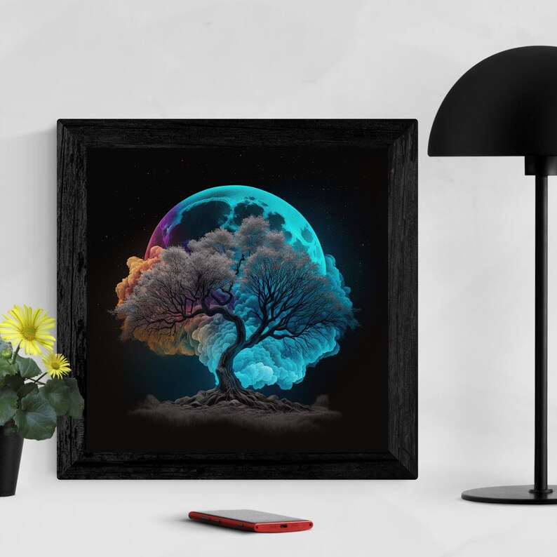 Tree of Fame Print, Tree Art, Digital Download , Art Print, Wall Art ...