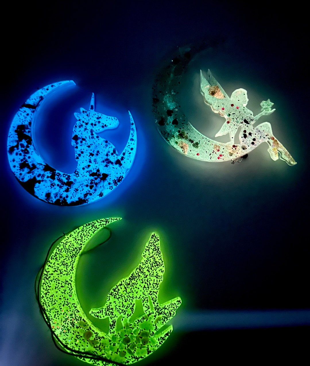 Moon Crescent Fairy Tinker Bell Wolf Pegasus Unicorn Wall - Etsy