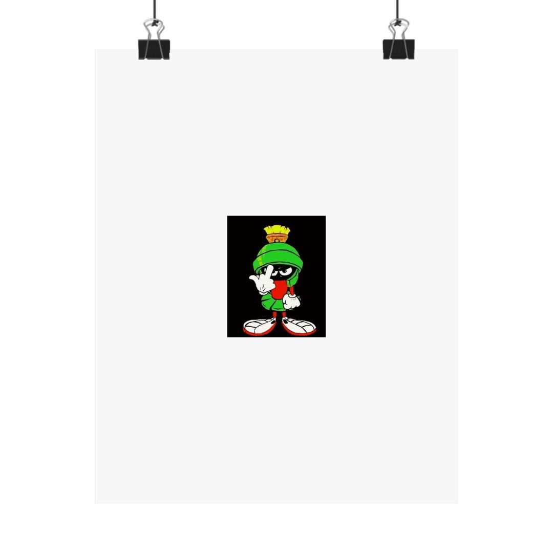 Vintage Cartoon Character Poster Art, Matte Vertical Wall Decor, Office ...