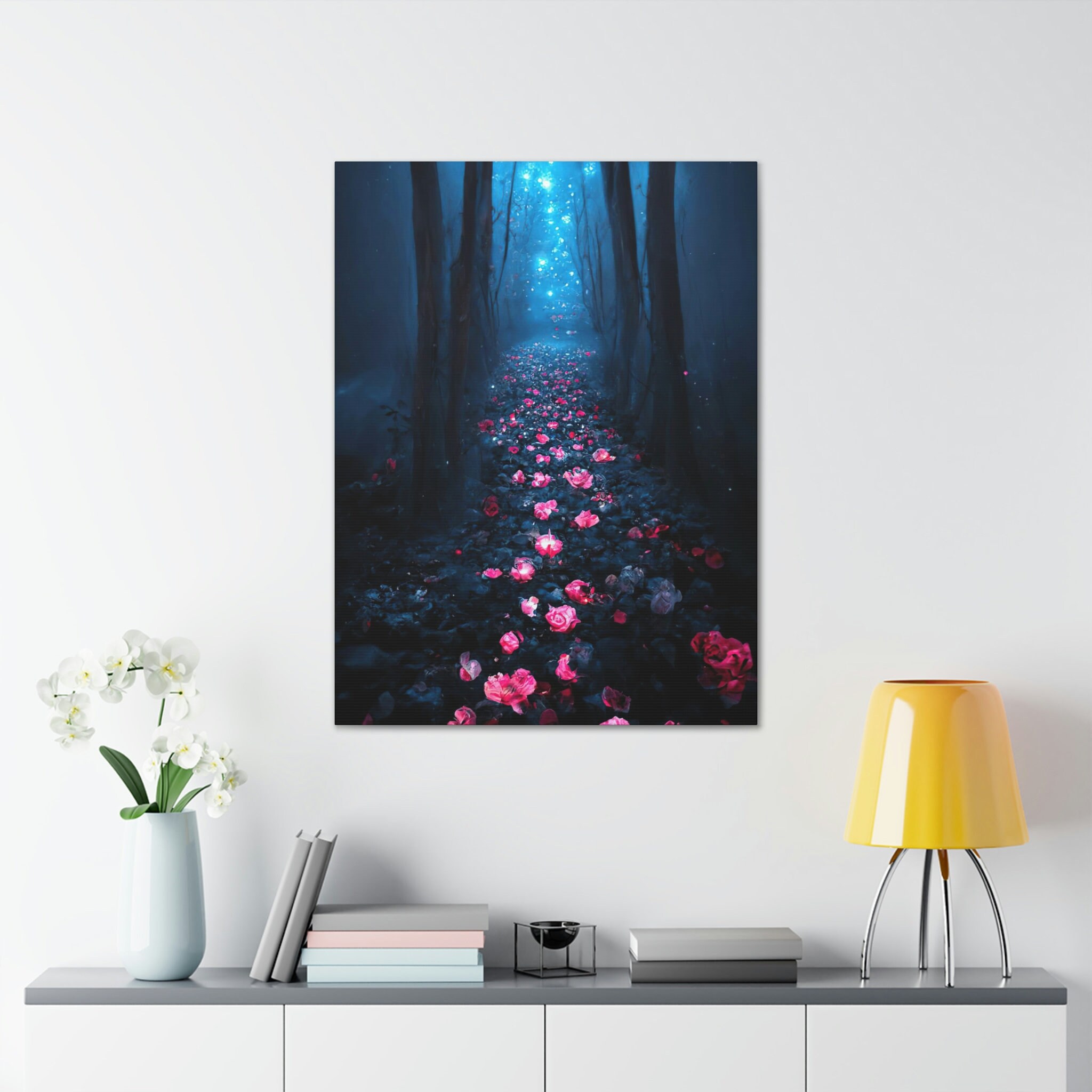 Love in Dark Nature's Glow Canvas Print Ready to Hang AI Art - Etsy