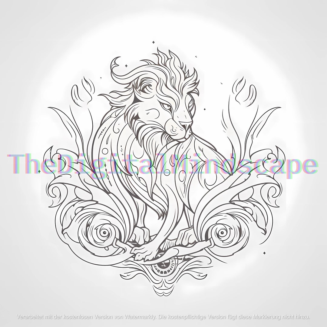 One Line Drawing Fantasy Creature Logos Set - Etsy