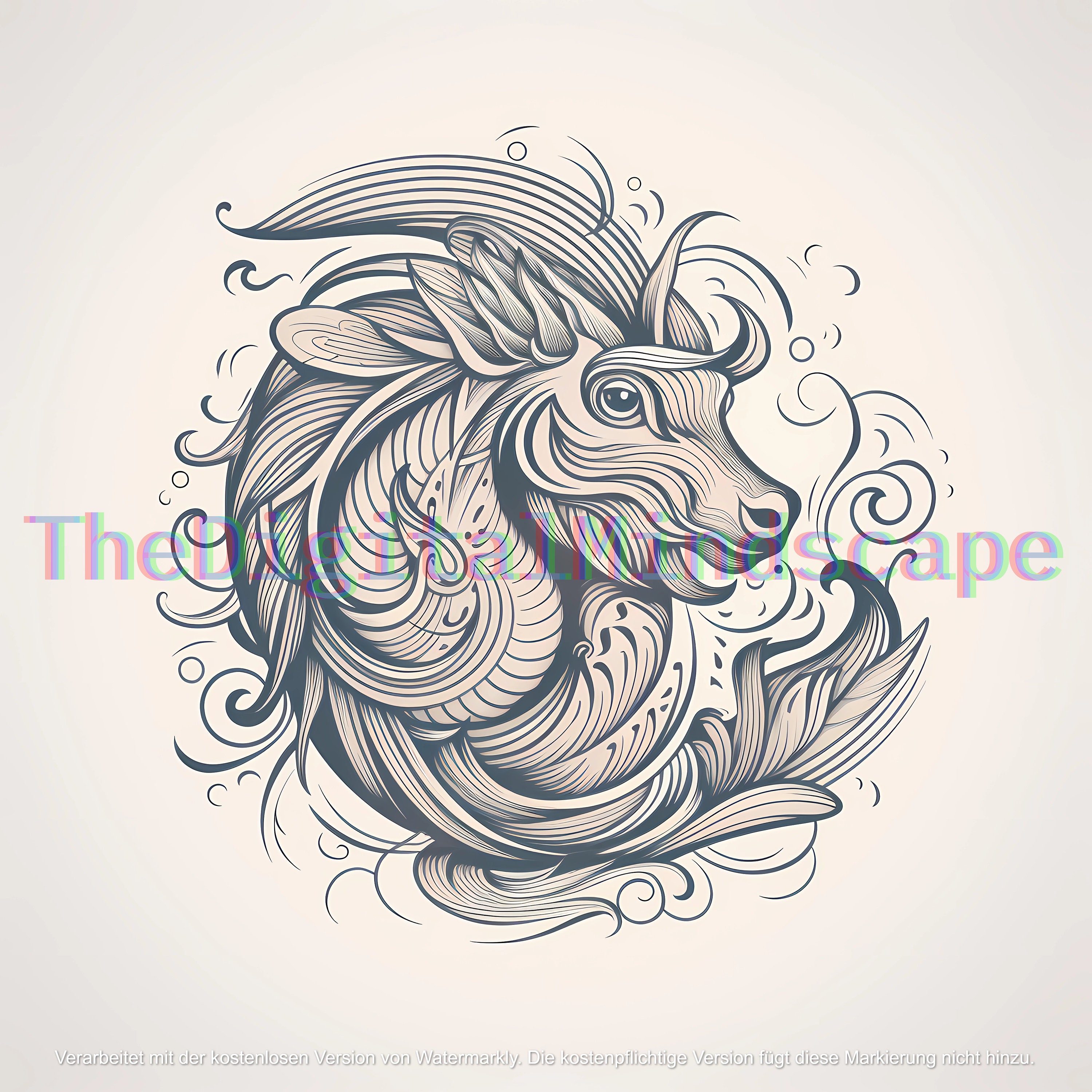 One Line Drawing Fantasy Creature Logos Set - Etsy