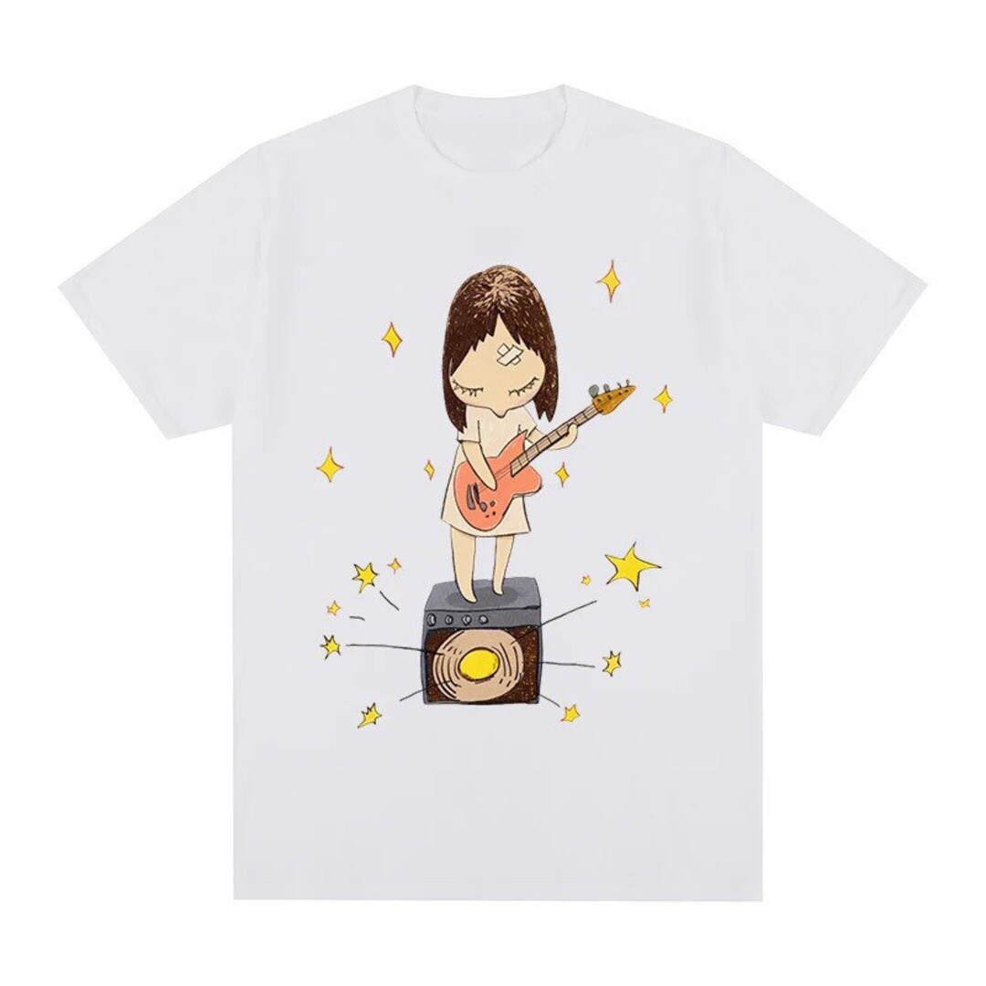Yoshitomo Nara Guitar T-shirt Top - Etsy UK