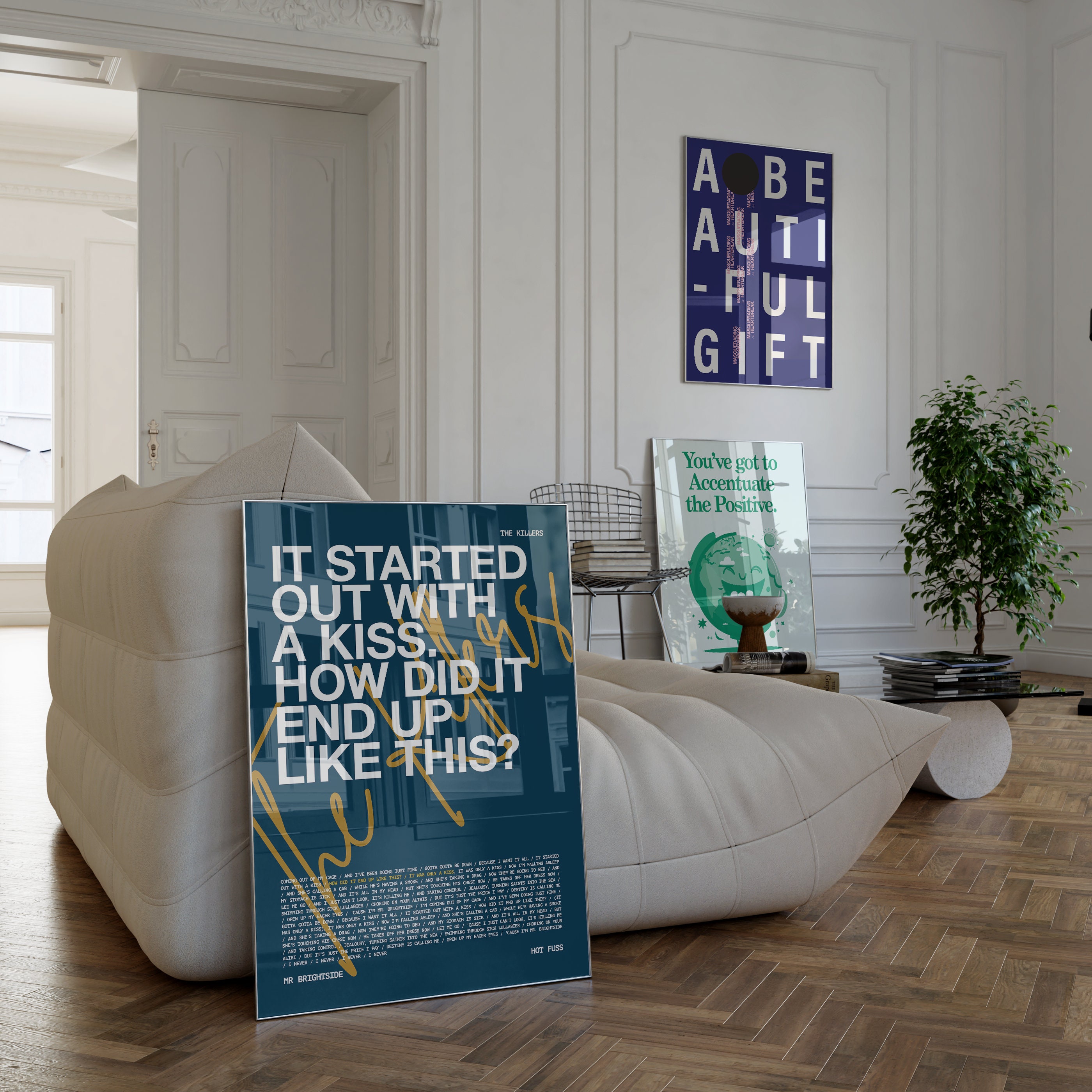 Mr Brightside by the Killers Poster, DIGITAL DOWNLOAD, Type Poster, the ...