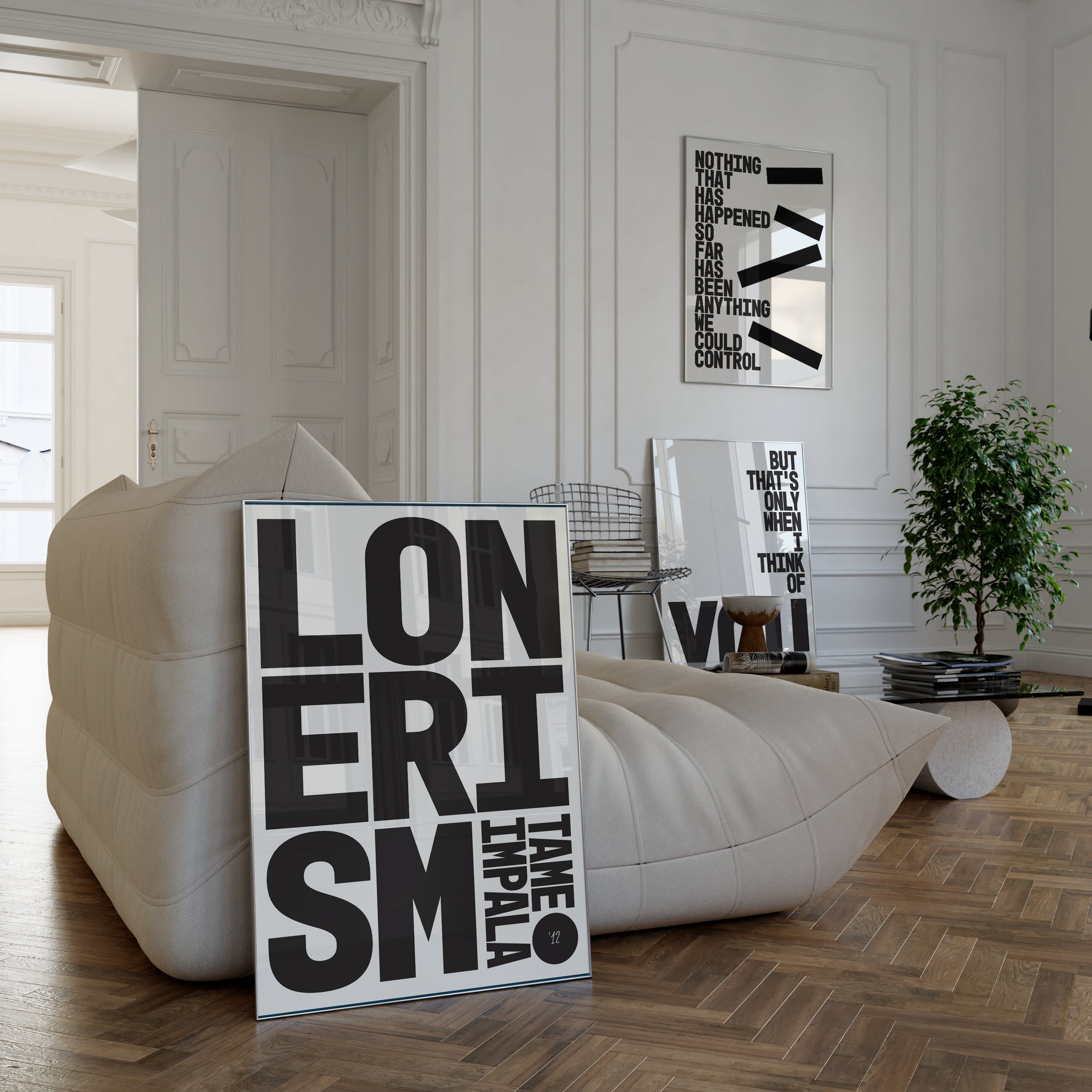 Lonerism by Tame Impala Set of 5 DIGITAL DOWNLOAD Lyric Typography ...