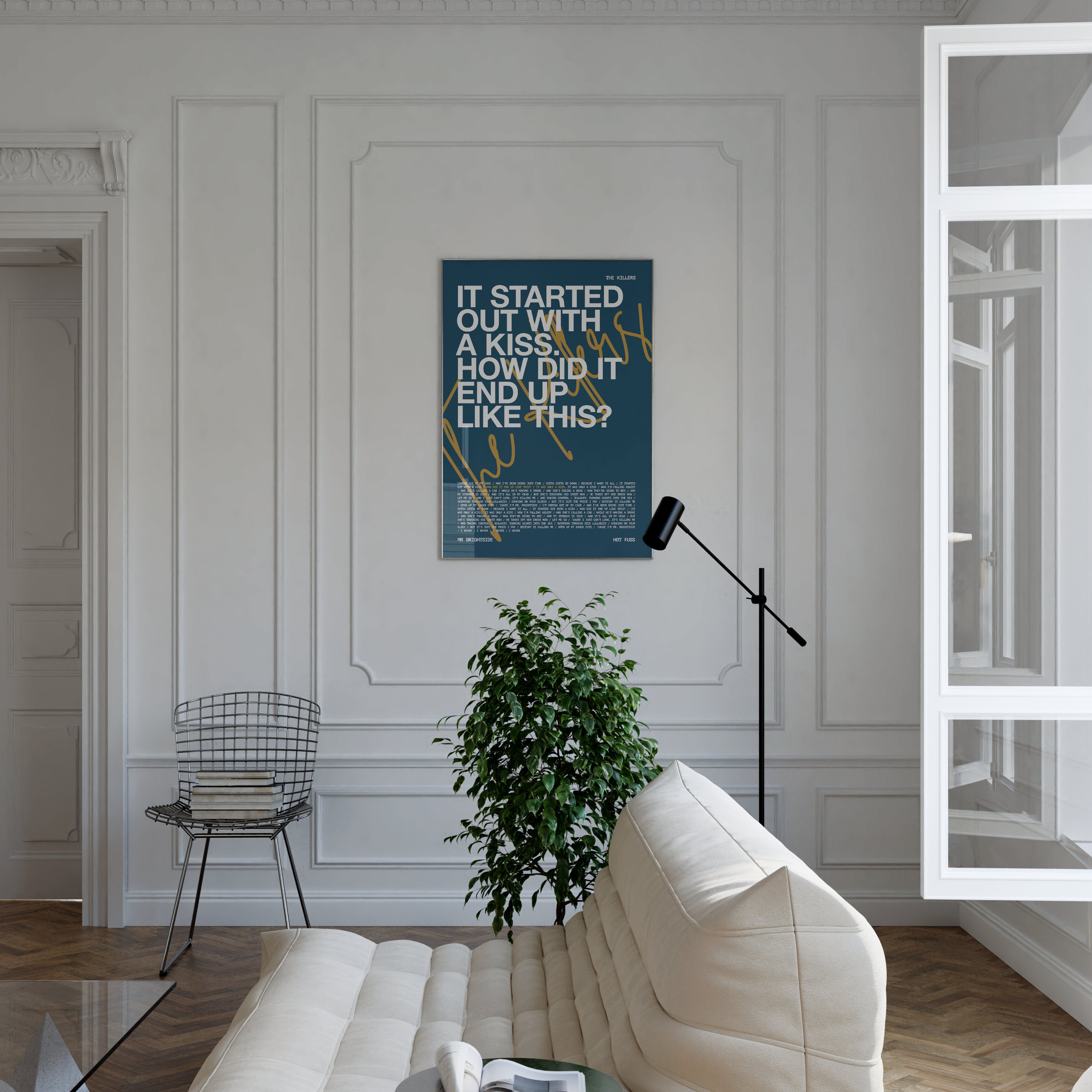 Mr Brightside by the Killers Poster, DIGITAL DOWNLOAD, Type Poster, the ...