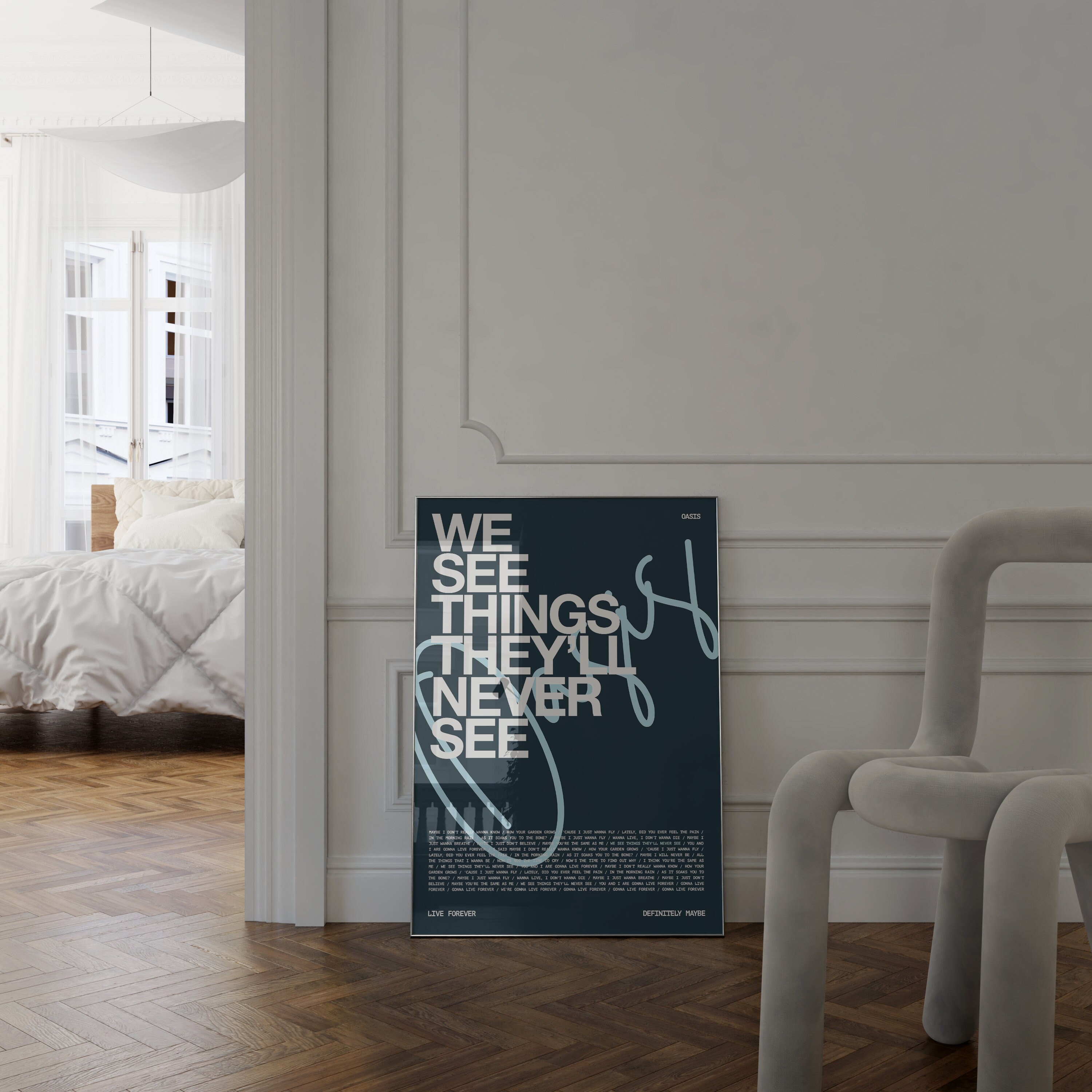 Live Forever by OASIS Poster, DIGITAL DOWNLOAD, Type Poster, Oasis Song ...