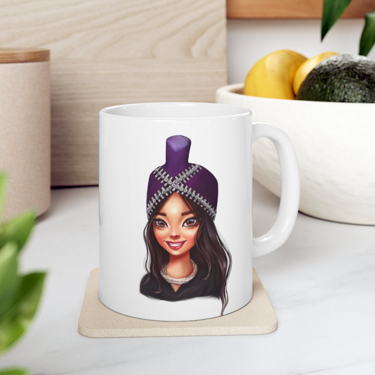 11OZ Hmong Princess Mugs, Purple Turban, Crown Princess , Gifts for Her ...